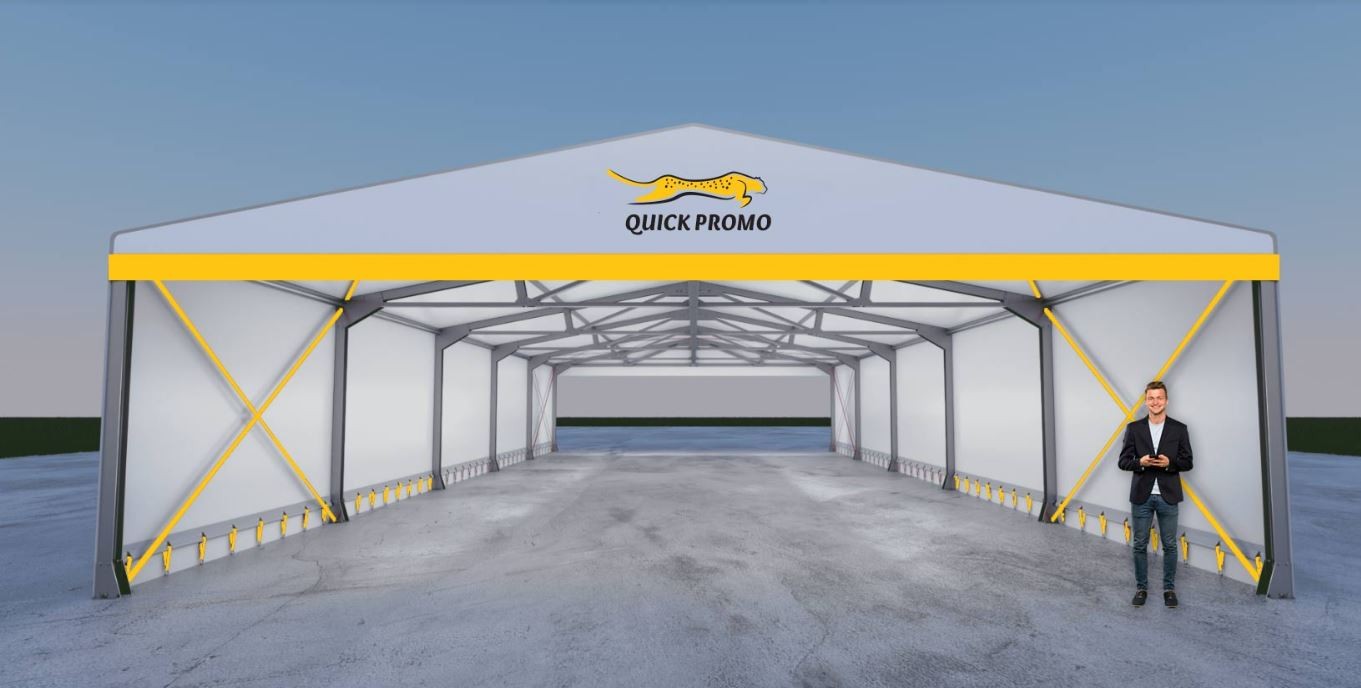 Cort industrial pentru depozitare - 20 ANI GARANTIE