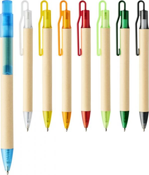 Pix cu corp din hartie Safe, pasta neagra - Pixuri promotionale